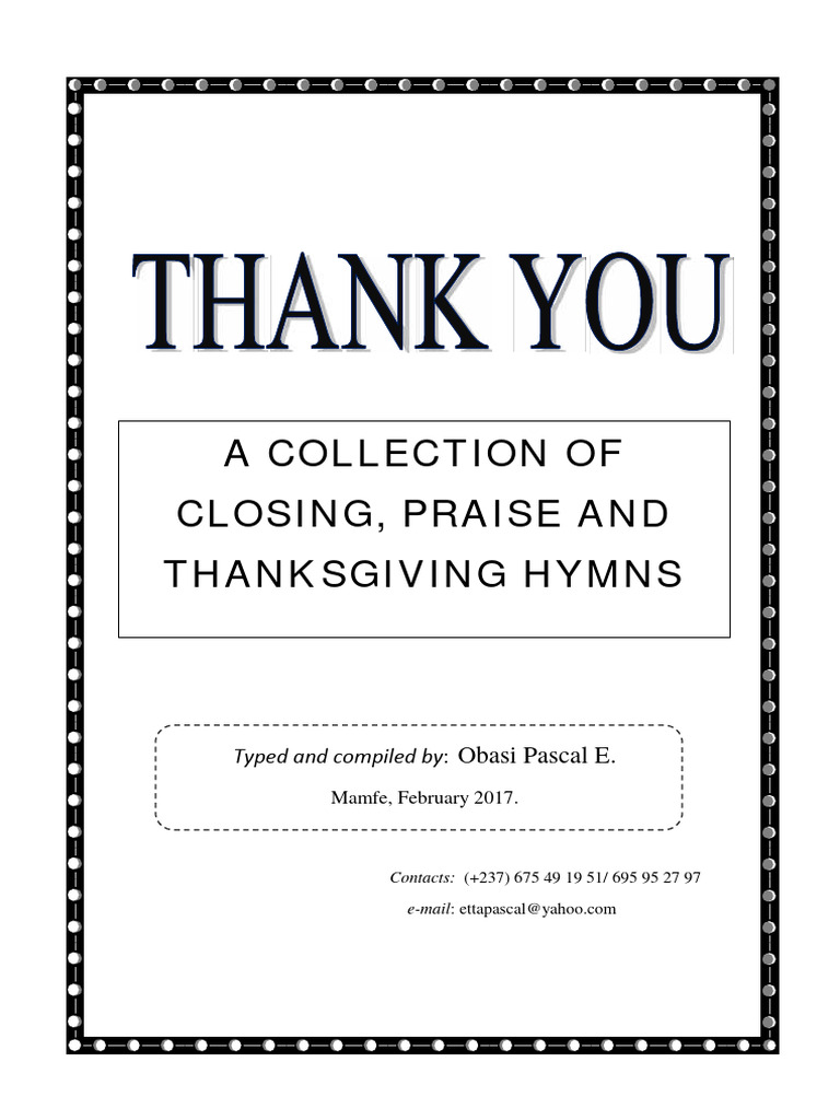 Closing Hymns for Worship Services | PDF