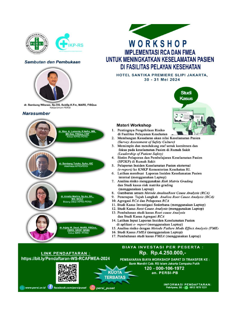941.undangan Workshop Implementasi Rca Dan Fmea 30 31 Mei 2024 | PDF