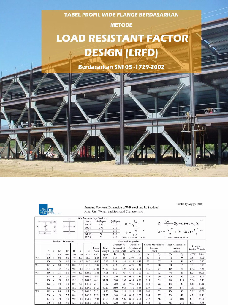 Tabel Baja WF LRFD | PDF