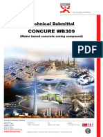 Fosroc Concure WB - TDS | PDF | Concrete | Materials
