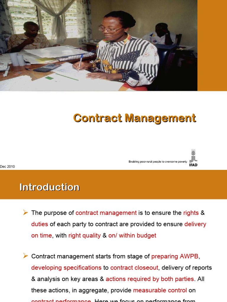 3 Contractmanagement 110202100910 Phpapp01 | PDF | Business | Business Law