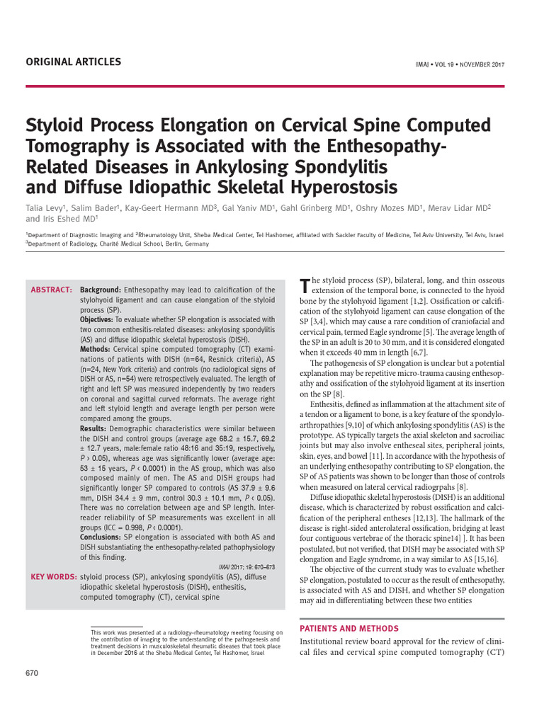 Styloid Process Elongation | PDF | Clinical Medicine | Medical Specialties