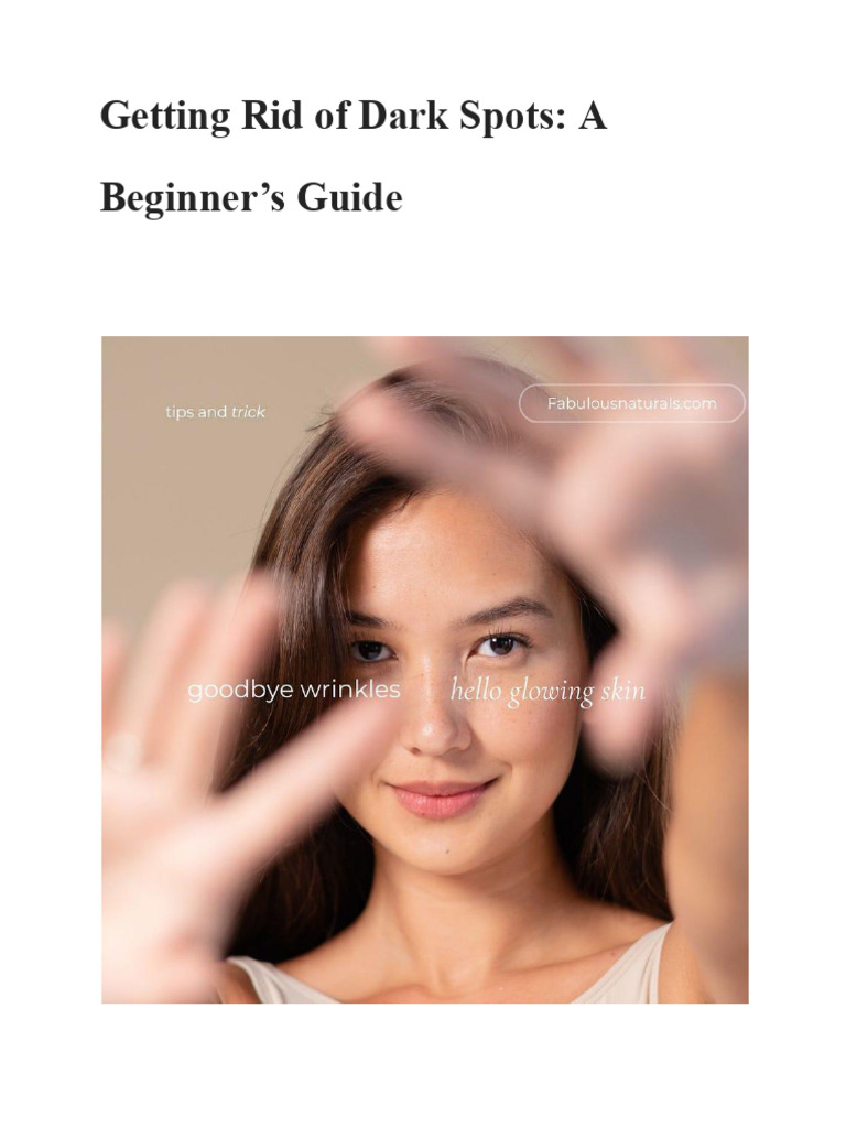 Dark spots, also known as hyper pigmentation, are areas of increased melanin production on the ...