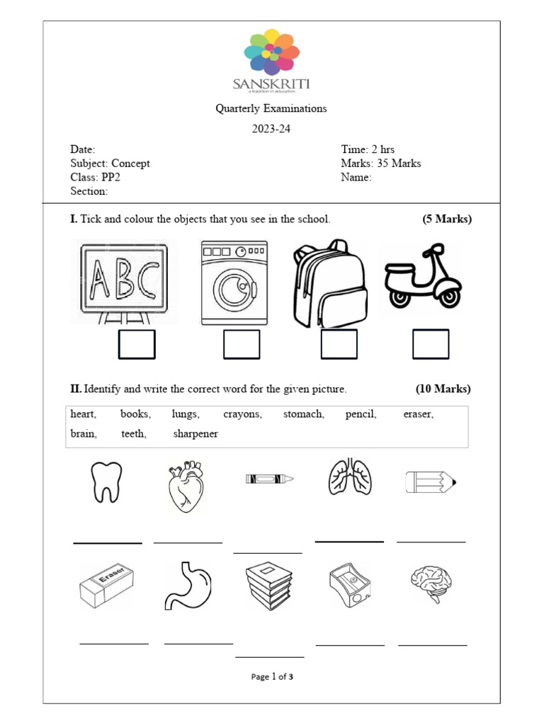 PP2 Concept Quarterly QP | PDF