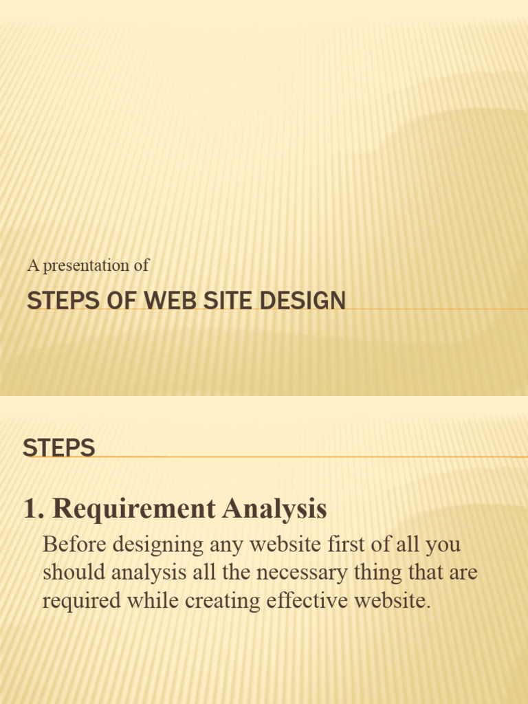 Steps of Web Site Design7 | PDF | Websites | Web Design