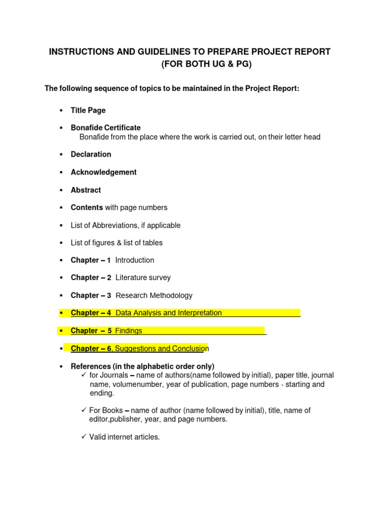 Project Guidelines 2024-1 | Download Free PDF | Publishing