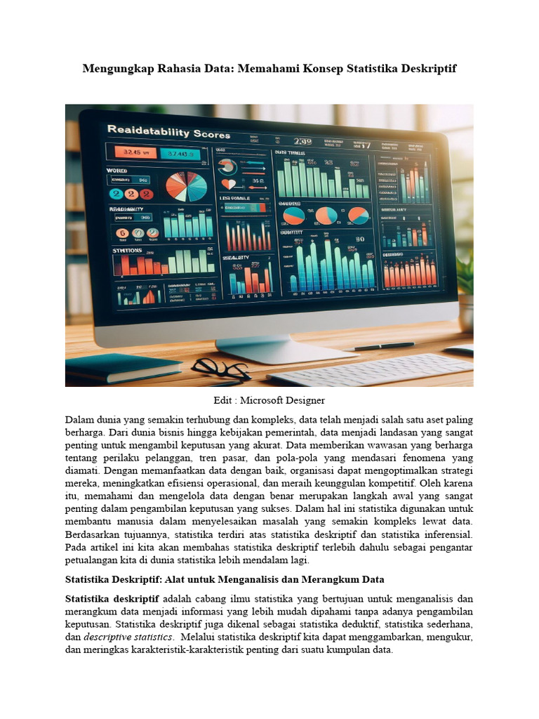 Memahami Statistika Deskriptif Data | PDF