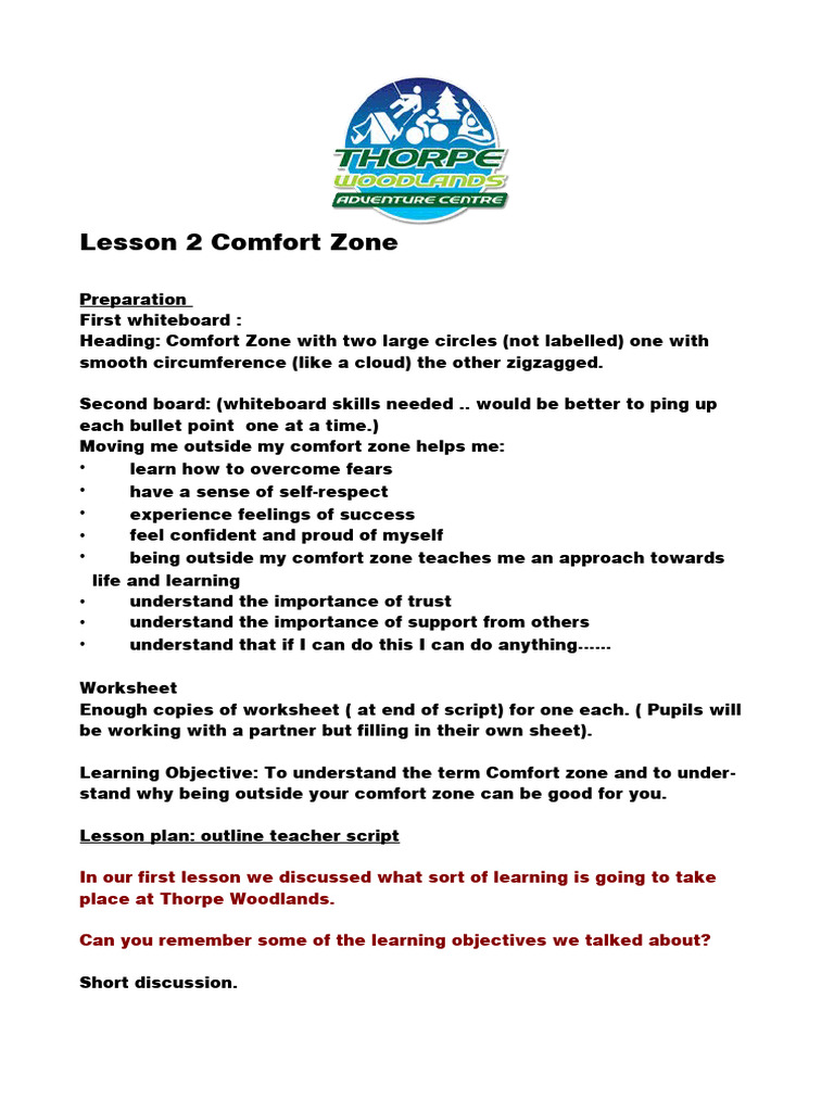 Understanding Your Comfort Zone | PDF | Learning | Experience
