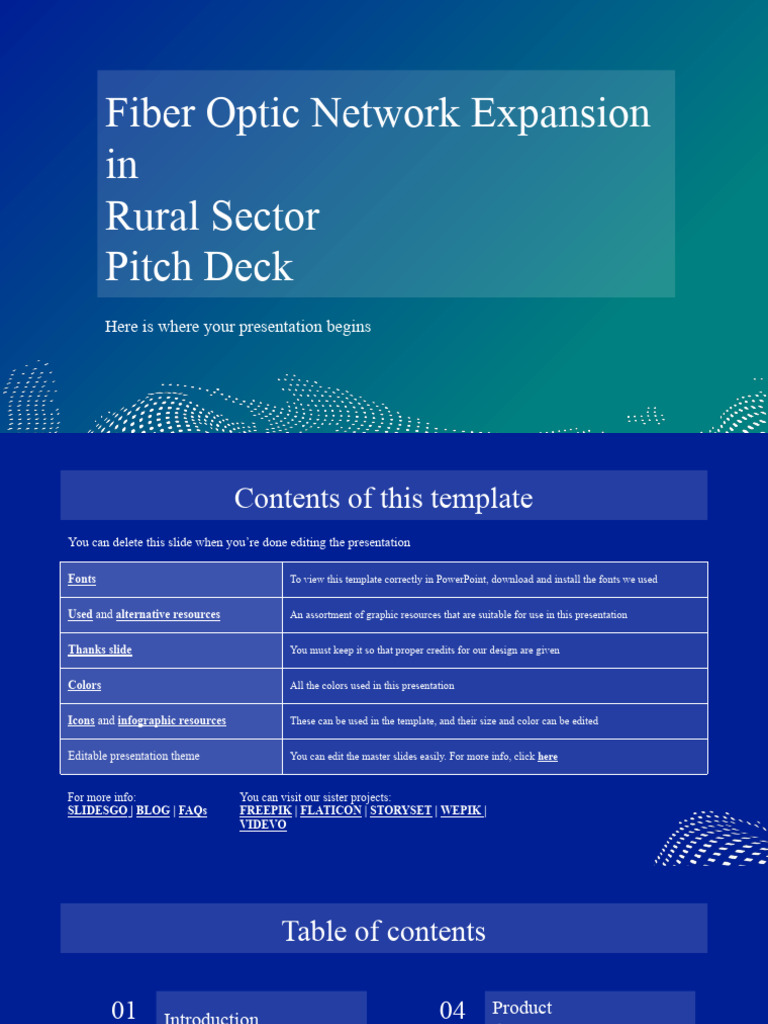 Fiber Optic Network Expansion in Rural Sector Pitch Deck by Slidesgo ...