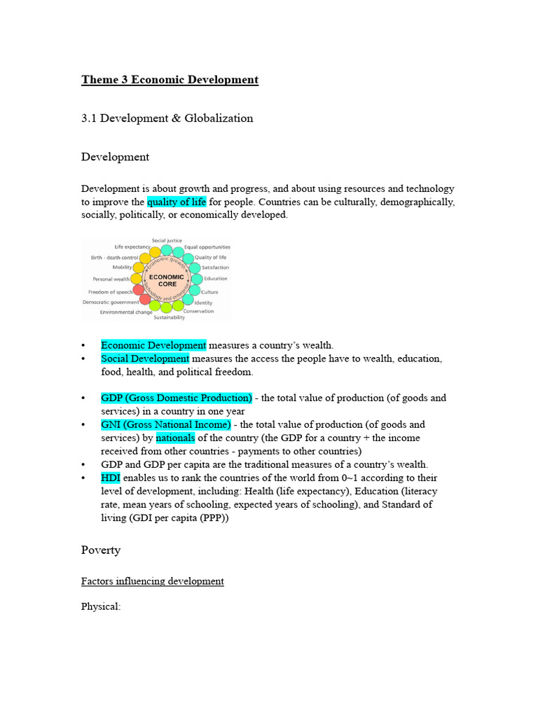 IGCSE Geography Notes For Theme 3 | PDF | Agriculture | Rice