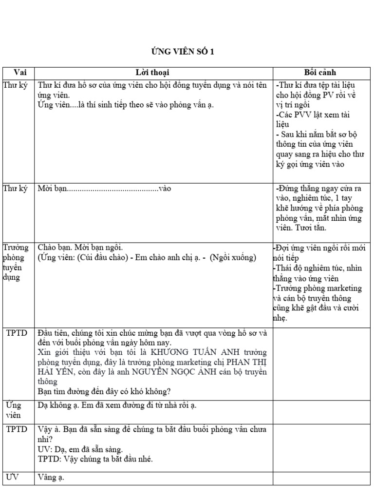 123doc Kich Ban Tuyen Dung | PDF