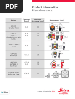 Leica Prism Constants PDF | PDF | Optics | Electromagnetic Radiation