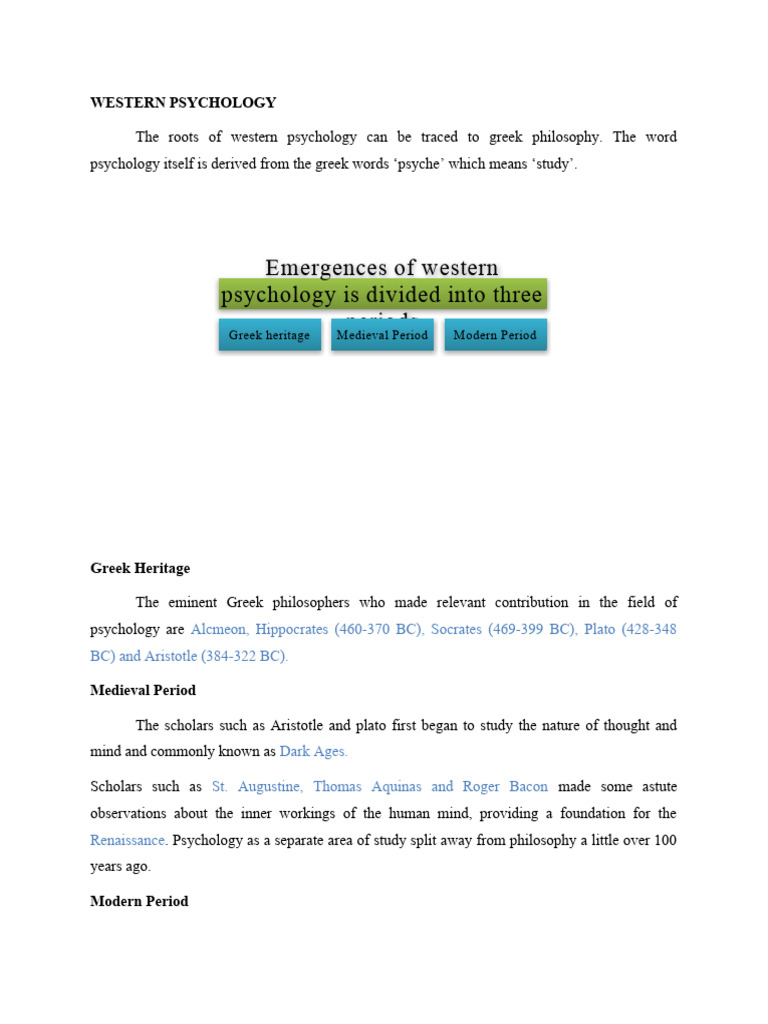 WESTERN PSYCHOLOGY | PDF | Psychology | Id