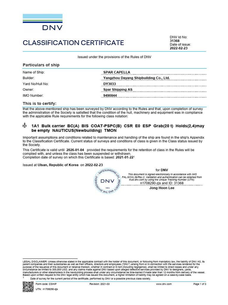 Class Certificate | PDF | Private Law | Common Law
