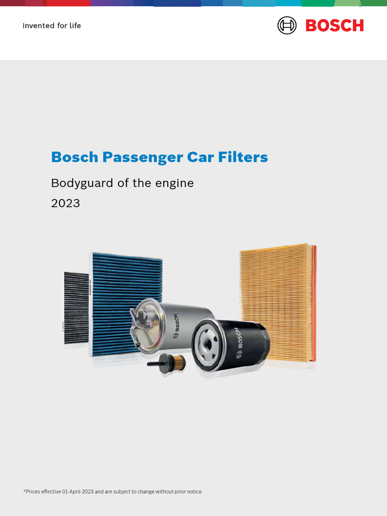 Bosch Fuel Filters: Engine Protection Guide | PDF | Diesel Fuel ...