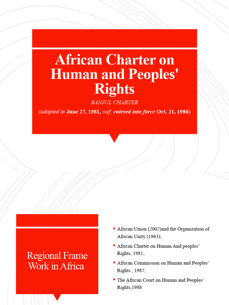 African Charter | PDF | African Union | Treaty