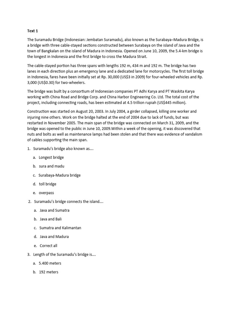 Exercise On Reading - Description | PDF