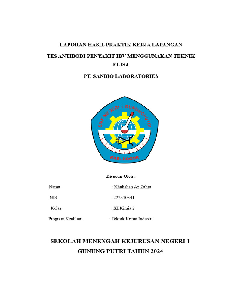 Laporan PKL di PT Sanbio Laboratories | PDF