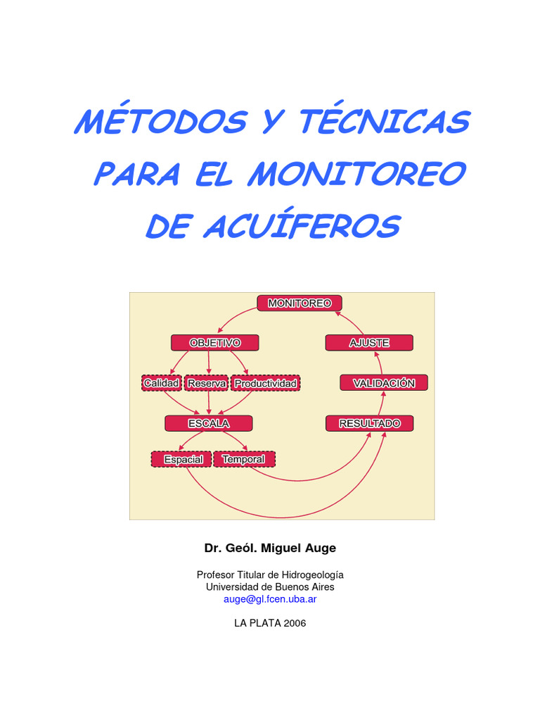 Microsoft Word - Monitoreo | PDF | Agua subterránea | Agua
