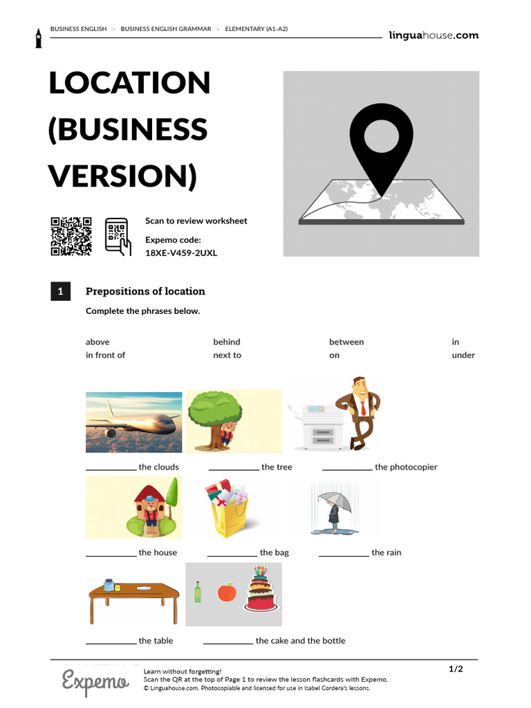 Location Business Version British English Student Ver2 BW | PDF | Syntax | Grammar