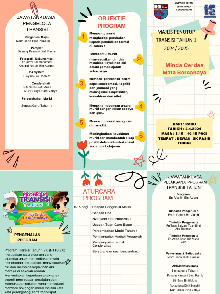 TRANSISI TAHUN 1brochure Latest | PDF