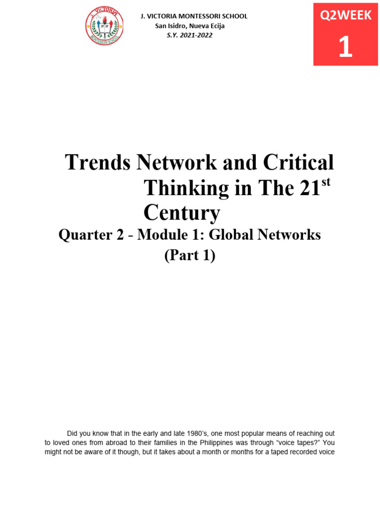 Q2 TNCT M1 | PDF | Globalization | Economic Globalization