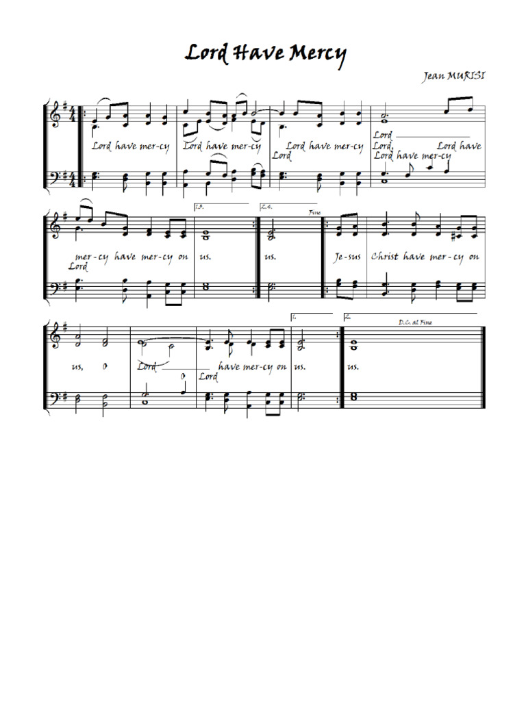 Lord Have Mercy | PDF