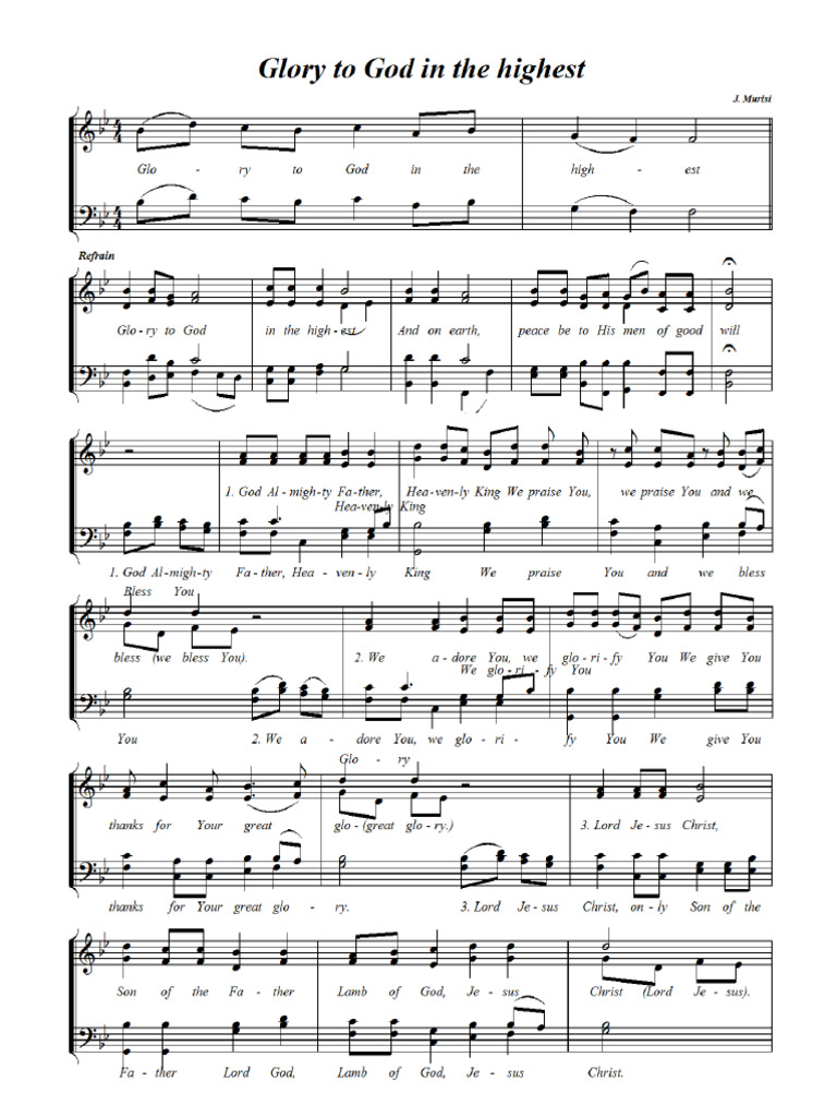 Glory to God | PDF