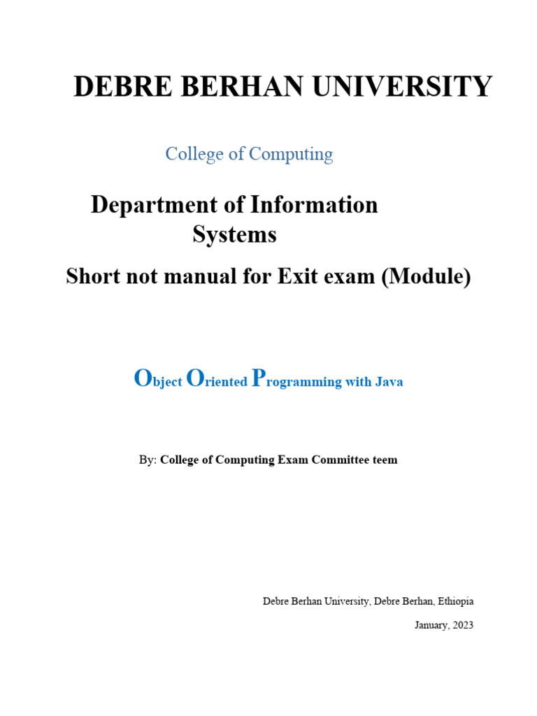 Object Oriented Programming In Java Pdf Inheritance Object