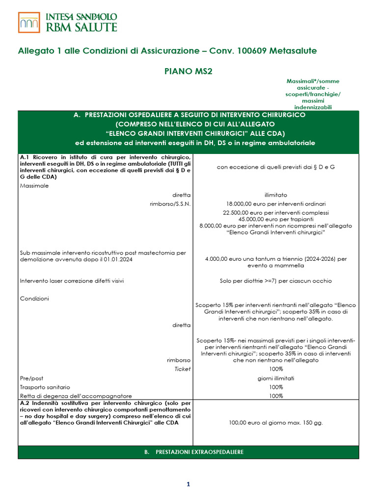 Scheda Sintetica Metasalute - Piano-MS2 24-26 | PDF