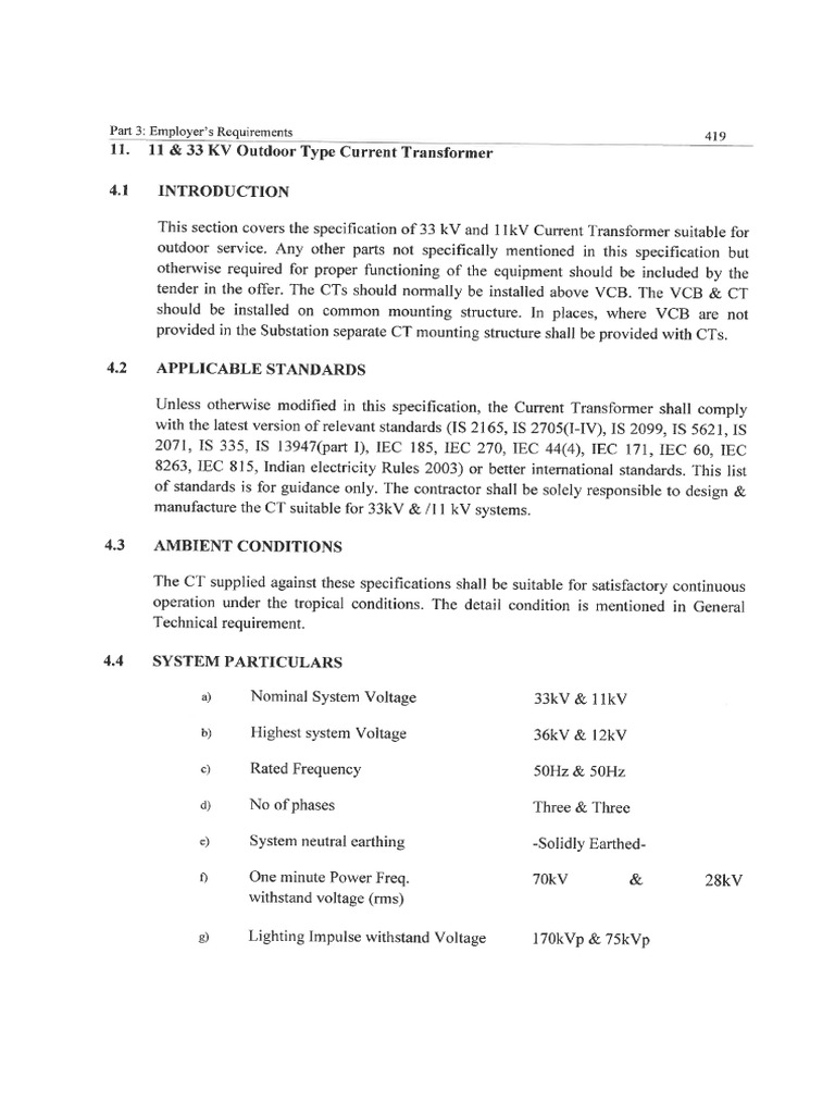 CT Technical Specifications | PDF