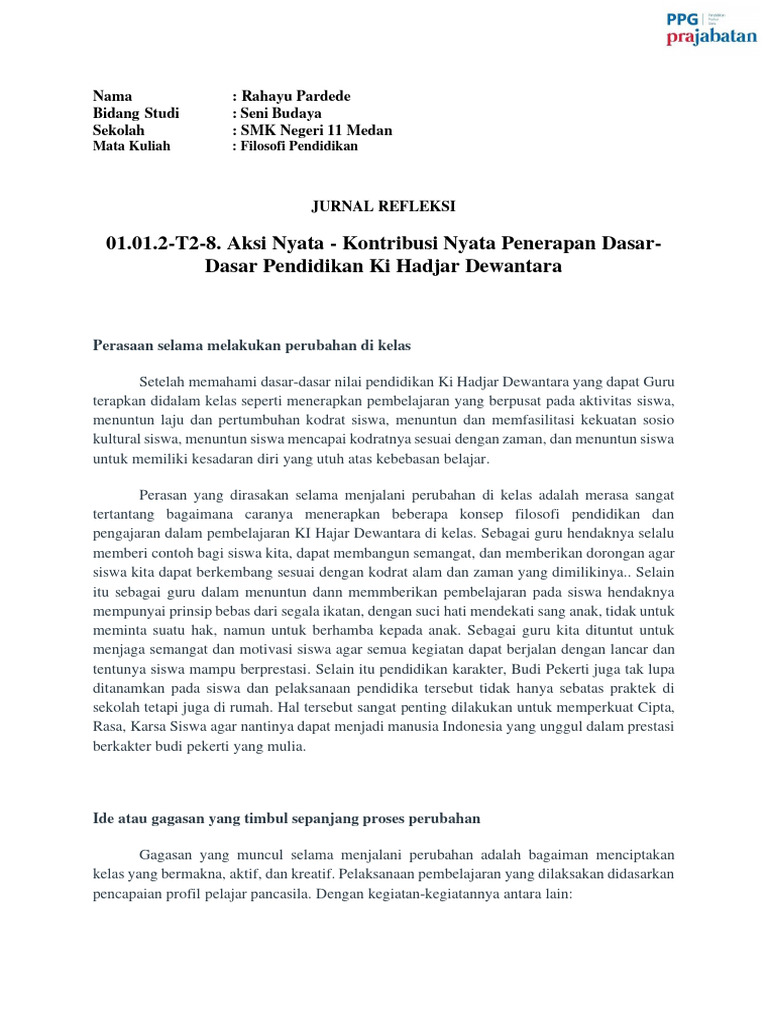 01.01.2-T2-8. Aksi Nyata - Kontribusi Nyata Penerapan Dasar-Dasar Pendidikan Ki Hadjar Dewantara ...