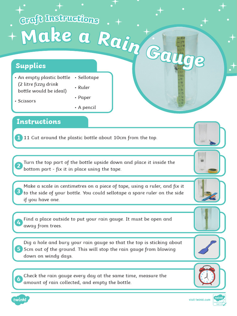 T G 102 Make A Rain Gauge Craft Instructions - Ver - 1 | PDF | Tools