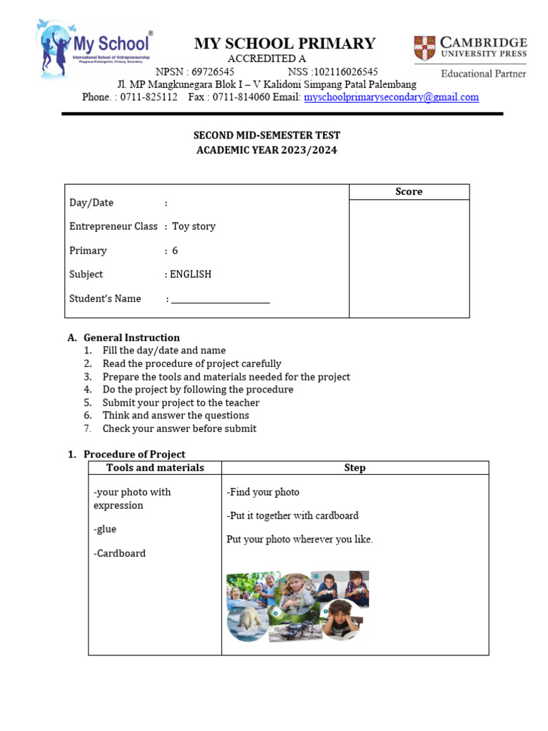 English p6 | PDF | Subject (Grammar) | Verb