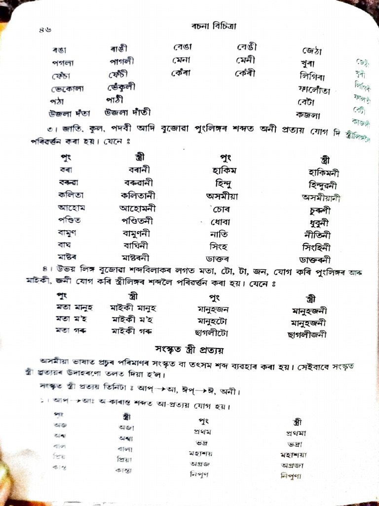 Assamese Grammar 2 | PDF