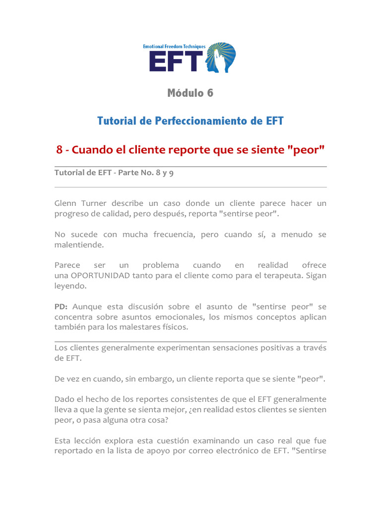 Curso de EFT - Tutorial-7-8 | PDF