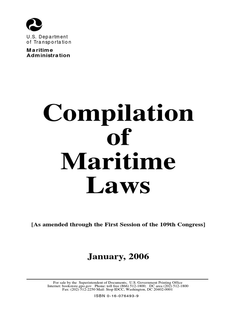 W1 - Maritime Security Notes Compilation | PDF | Merchant Marine Act Of ...