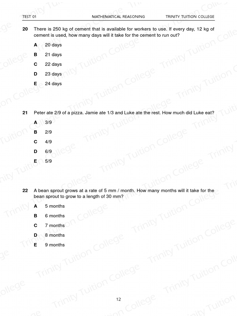 OC Mathematics Test02 | PDF