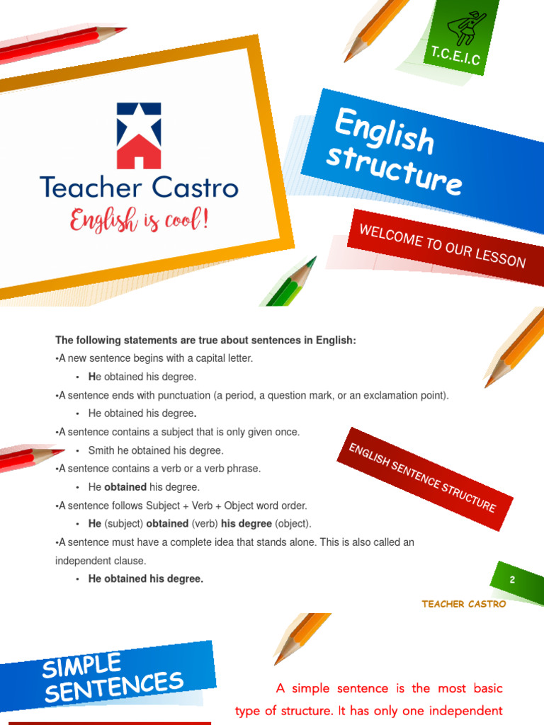 Structure b2 | PDF | Sentence (Linguistics) | Subject (Grammar)