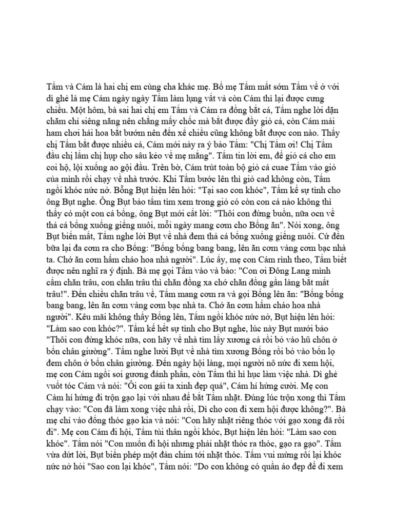 Script Tấm Cám | PDF