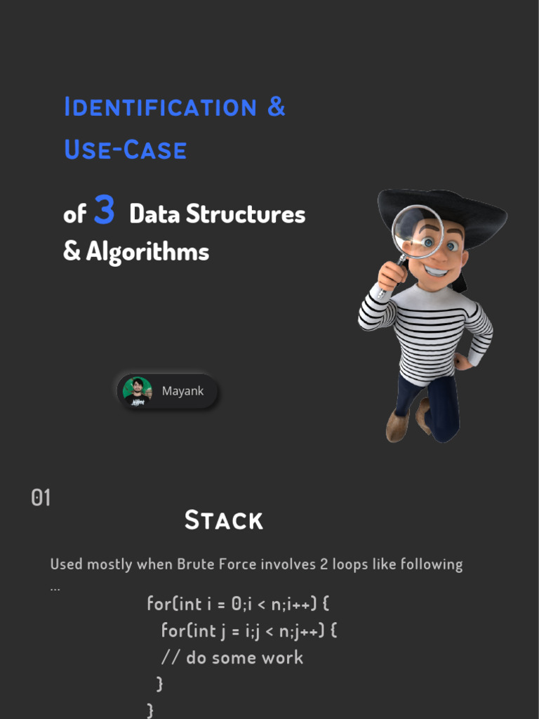 Identification User Case of Few DSA | PDF | Computer Programming | Computing