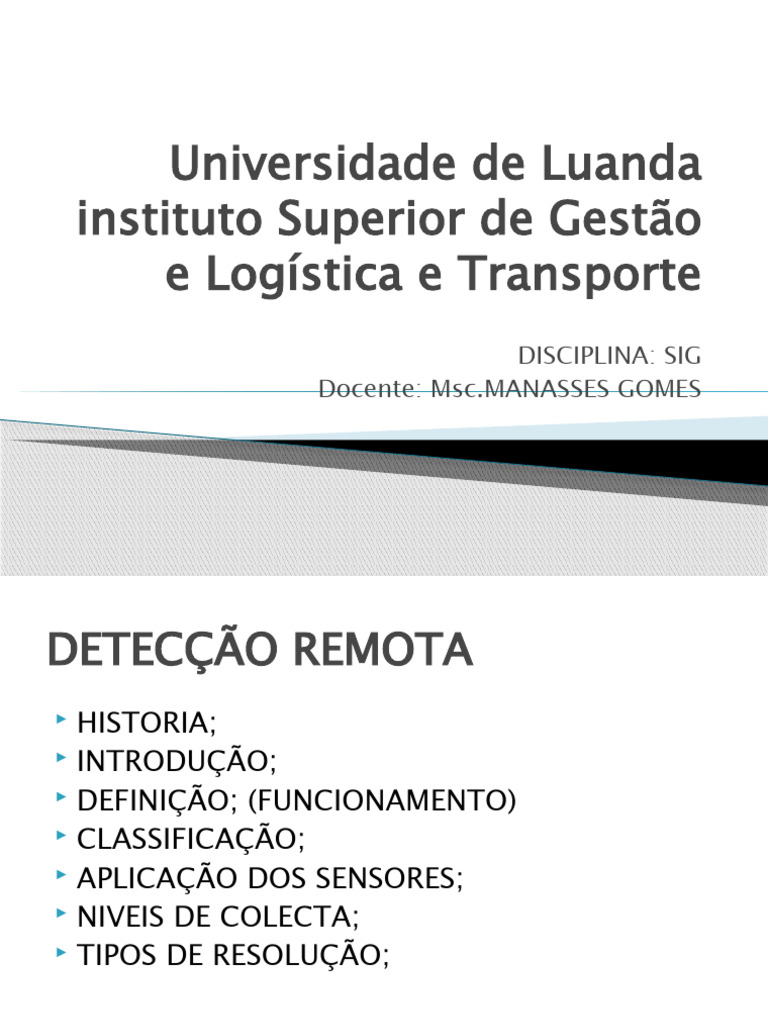 Introdução ao Sensoriamento Remoto | PDF | Sensoriamento remoto ...