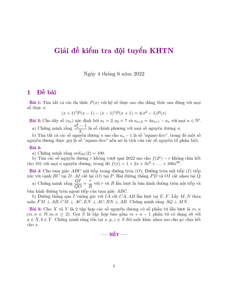 KHTN | PDF