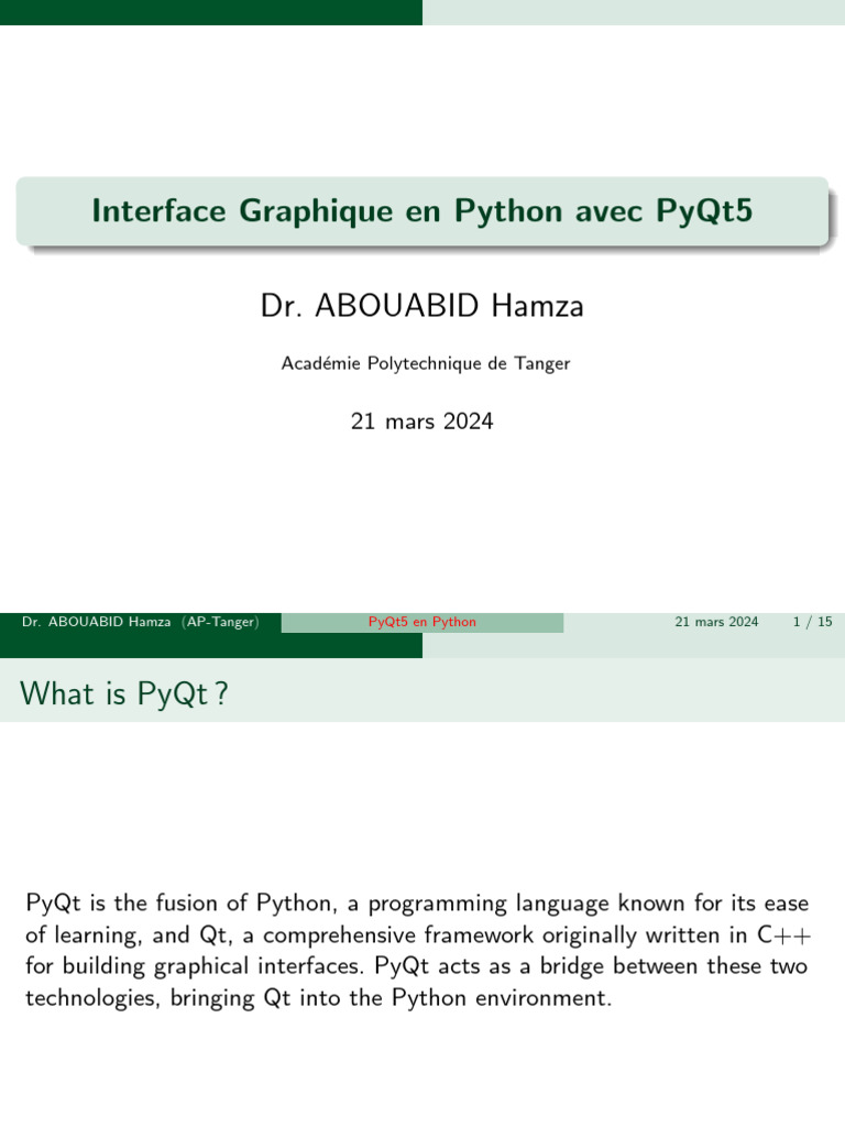 Yqt 5 | PDF | Distribution Linux | Python (Langage de programmation)