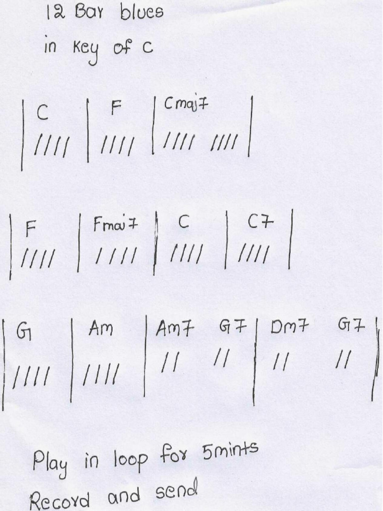 12 Bar Blues in Key of C | PDF
