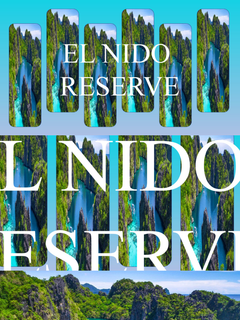 EL NIDO RESERVE | PDF | Natural Environment | Earth Sciences