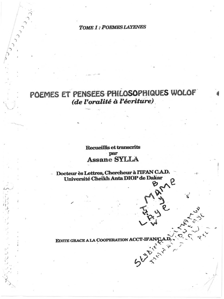 Tous Le Zikre Layene | PDF