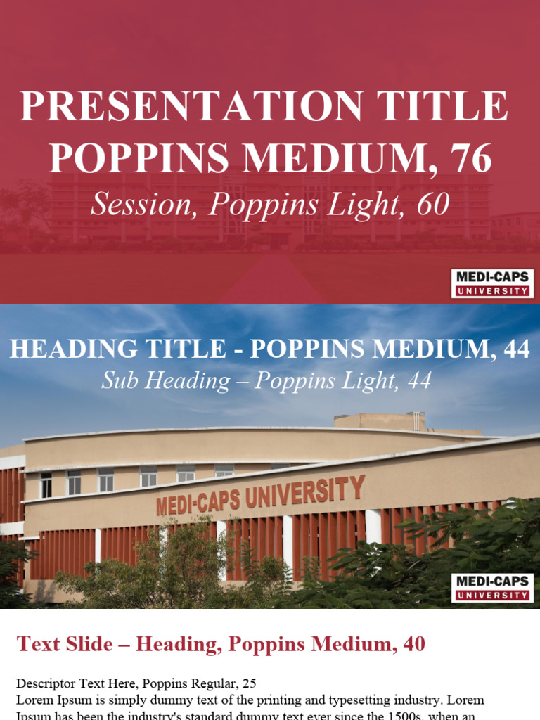 Medicaps Presenation Template Final | PDF | Typography | Publishing