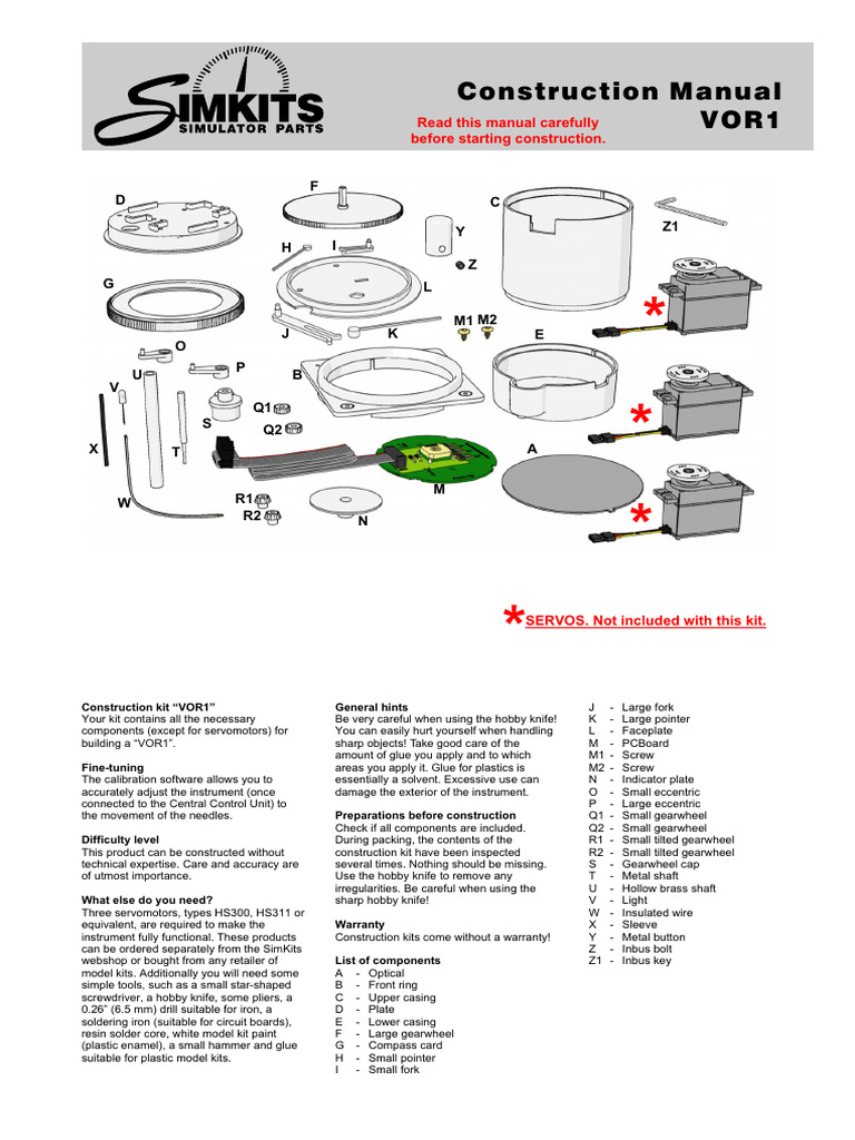 VOR1-Manual-ENG | PDF | Printed Circuit Board | Gear