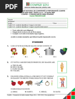 Subiect Comper Romana EtapaI 2022 2023 ClasaI | PDF